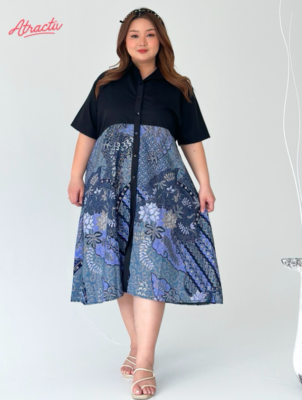 Mini Dress Batik Untuk Orang Gemuk