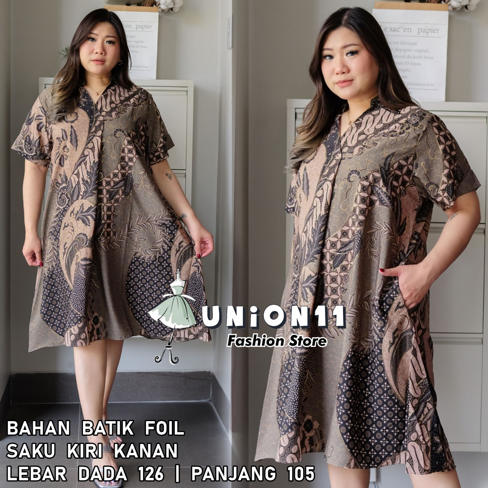 Contoh Dress Batik Untuk Wanita Gemuk Model Baju Batik Wanita Modern